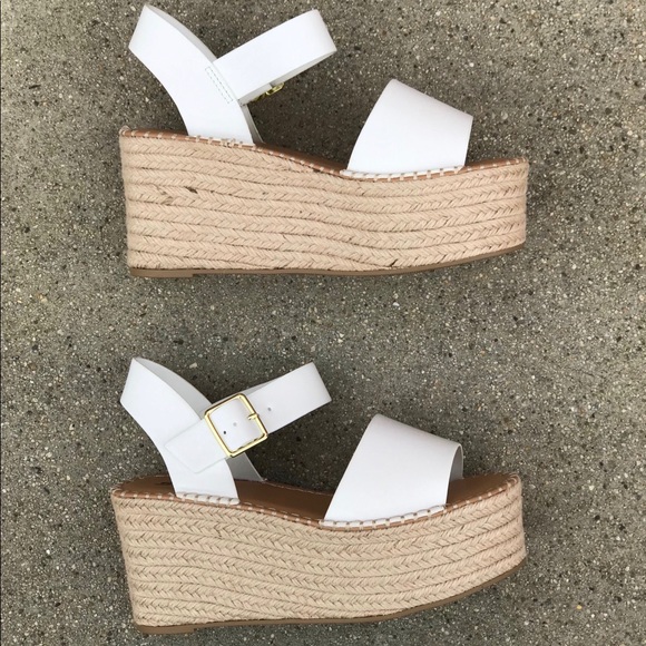 Soda | Shoes | New Soda Census White Platform Wedge Espadrille | Poshmark
